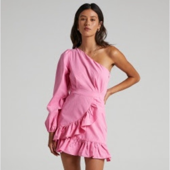 Showpo. | Dresses | One Shoulder Ruffle Showpo Dress | Poshmark